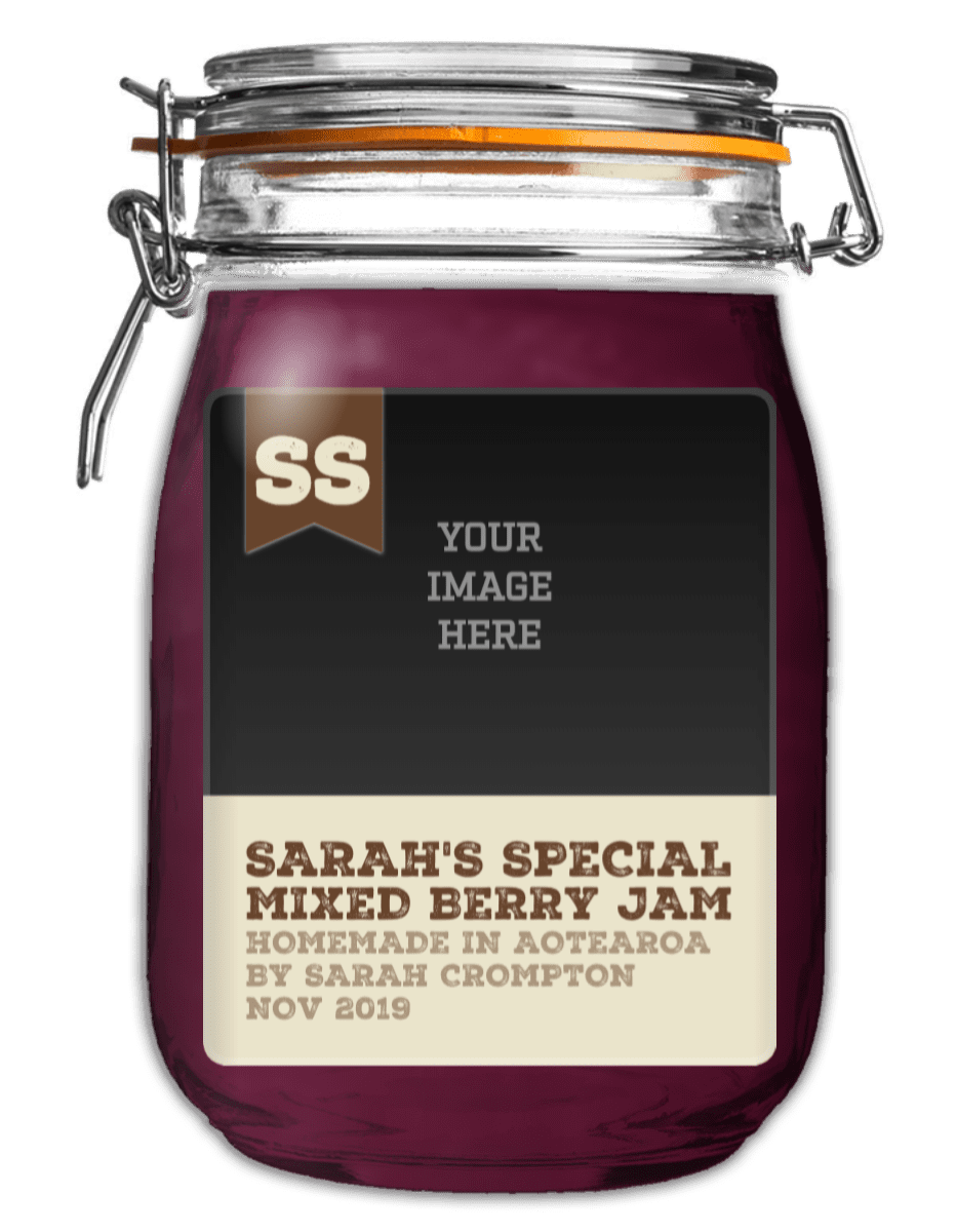 Jam & Preserve Jar Labels - Custom Designs | Jam Labelizer